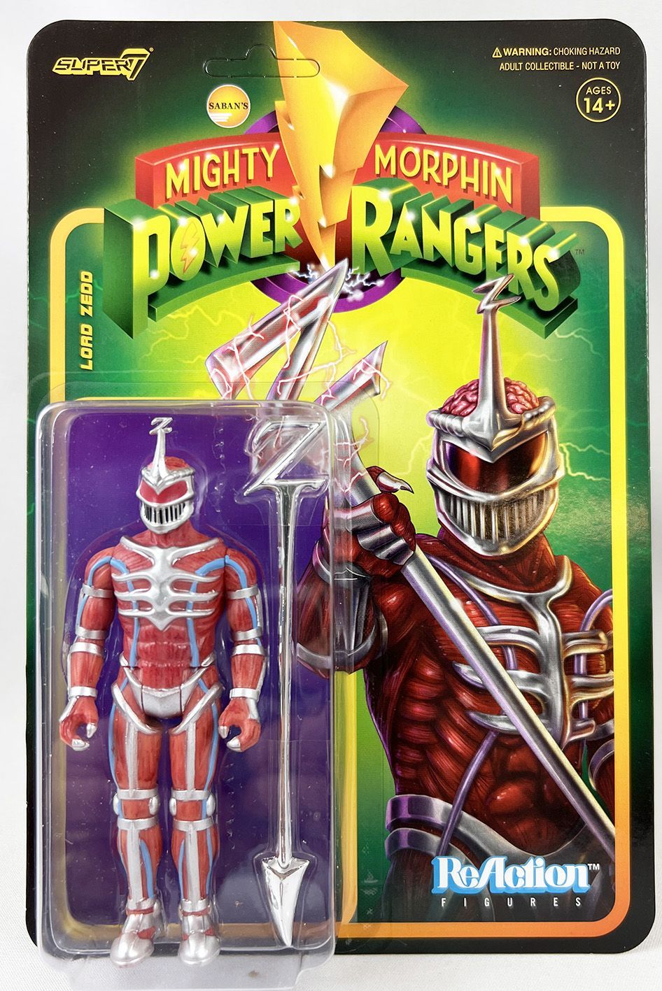 Lord Zedd Mighty Morphin Power Rangers Super 7 Reaction Figure | Hidden ...