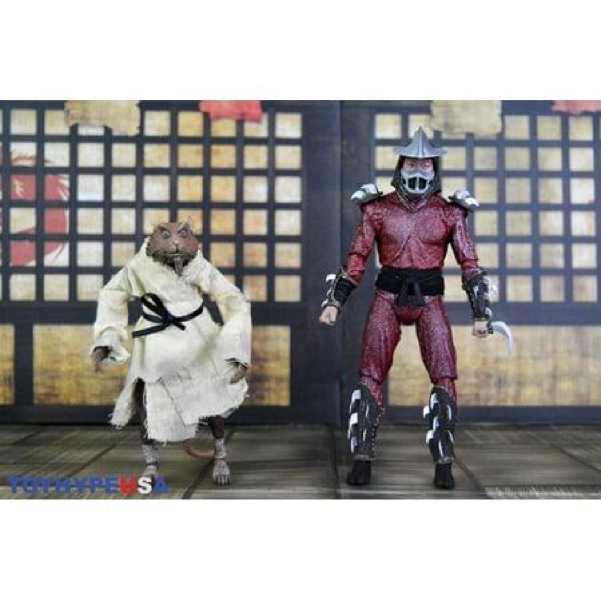 NECA TMNT 1990 Movie Splinter and Shredder 2-Pack | Hidden Temple Toys