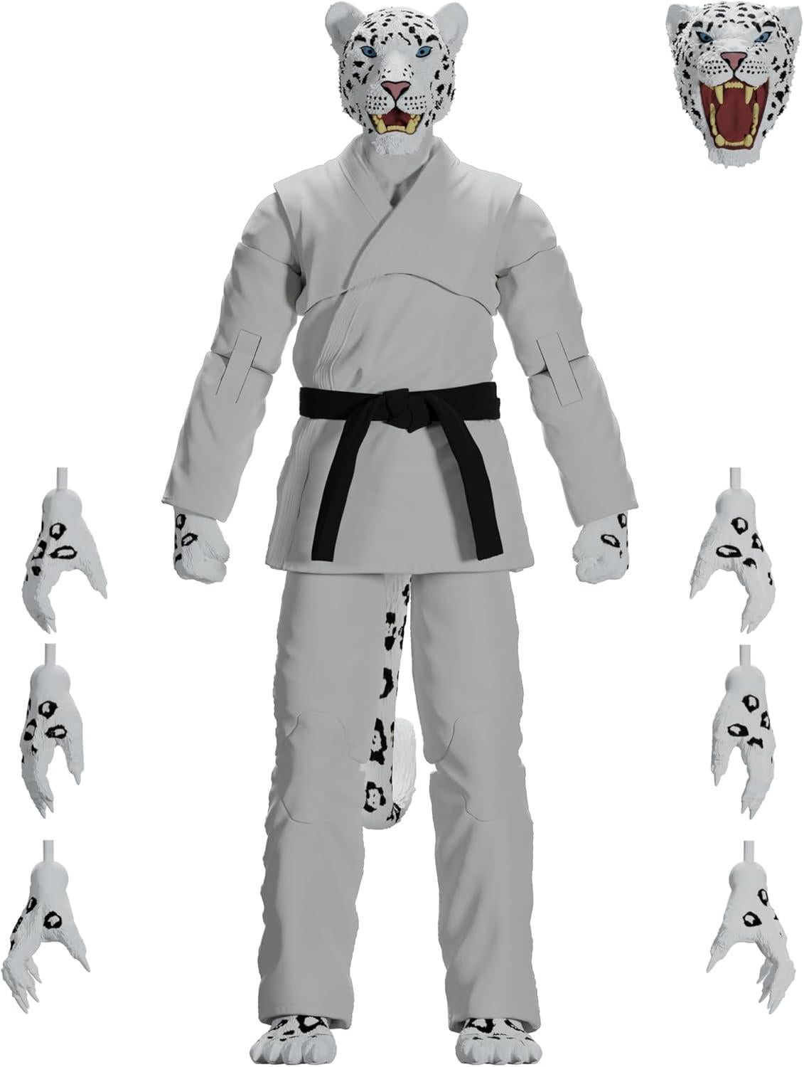 Zoo Jitsu Fighters: Shadow the Snow Leopard (White GI) 6-inch Action ...