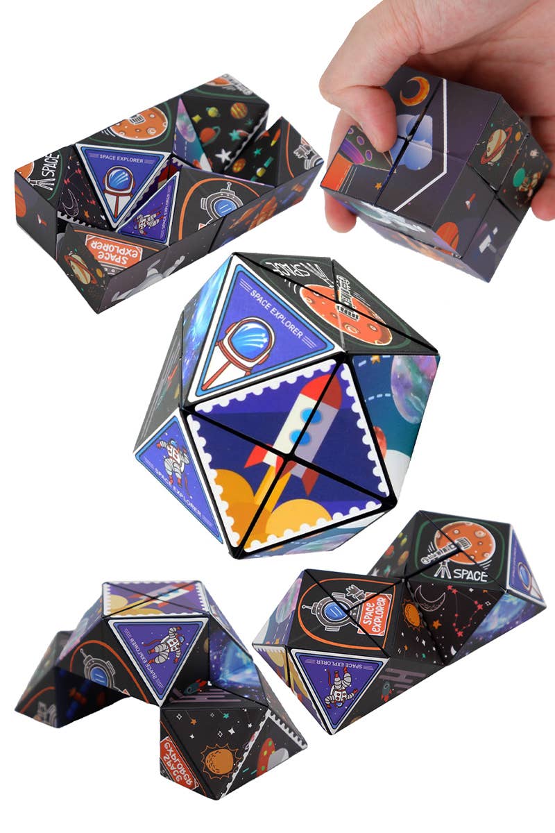 Space Galaxy Infinity Cube Mechanical Puzzle Toy | Hidden Temple Toys