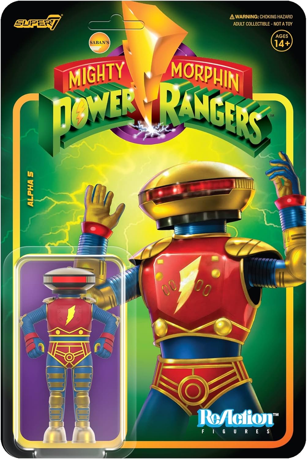 Mighty Morphin Power Rangers Alpha 5 Reaction Figure | Hidden Temple Toys
