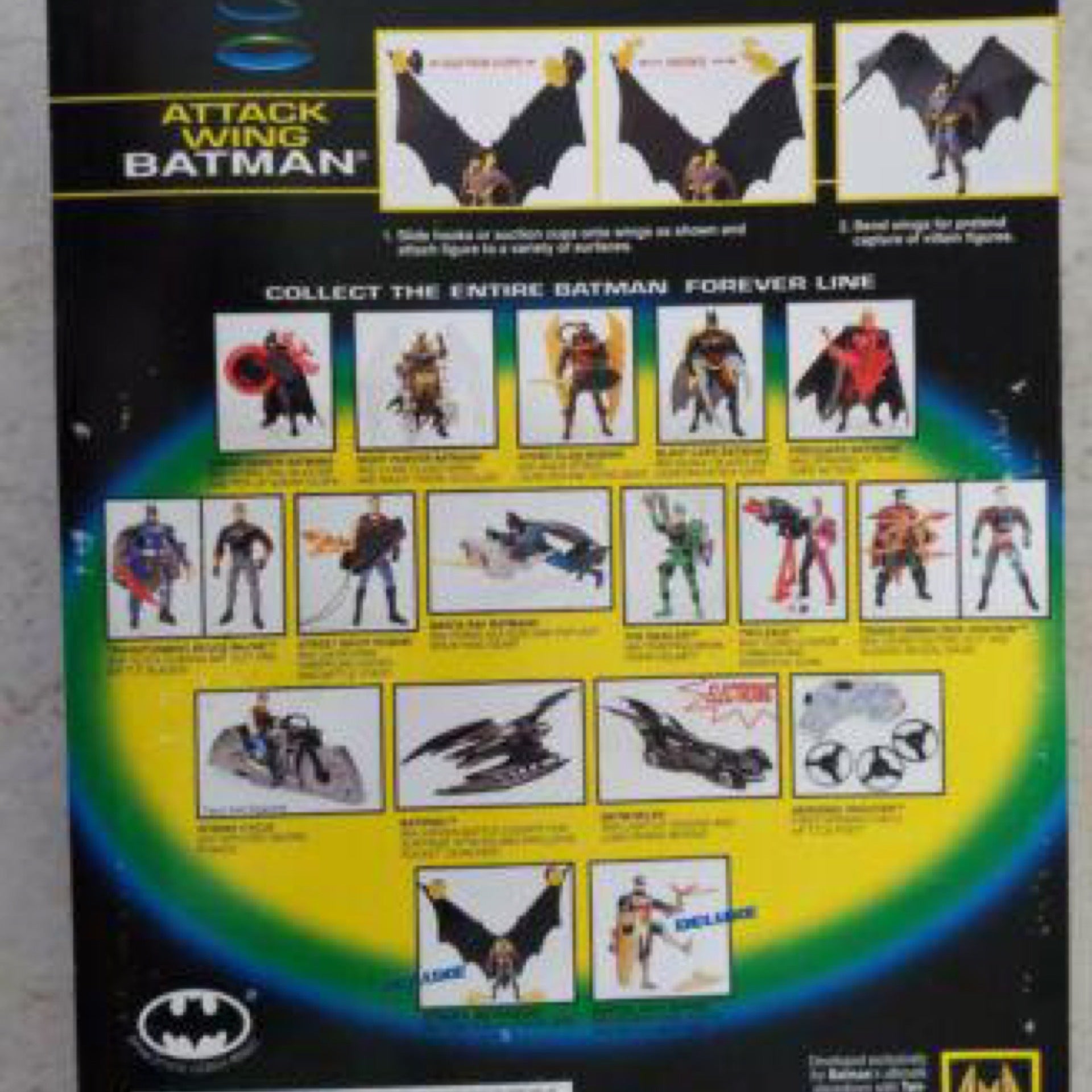 Batman Forever Deluxe Attack Wing Batman Figure DC Kenner 1995 | Hidden ...