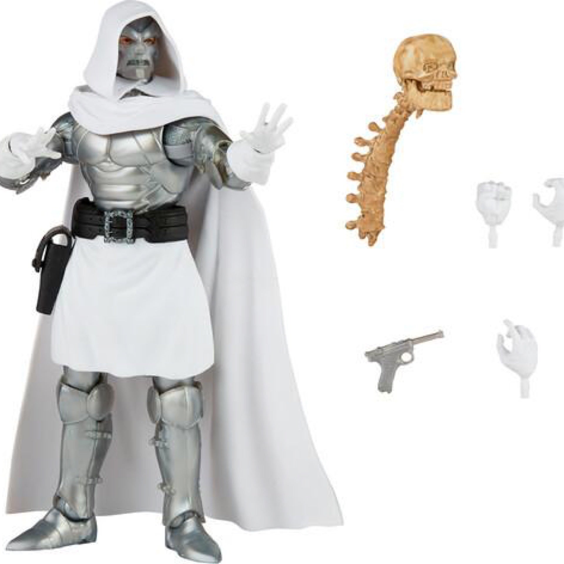 Hasbro Marvel Legends 6” Villains White BattleWorld Dr. Doom Figure No ...