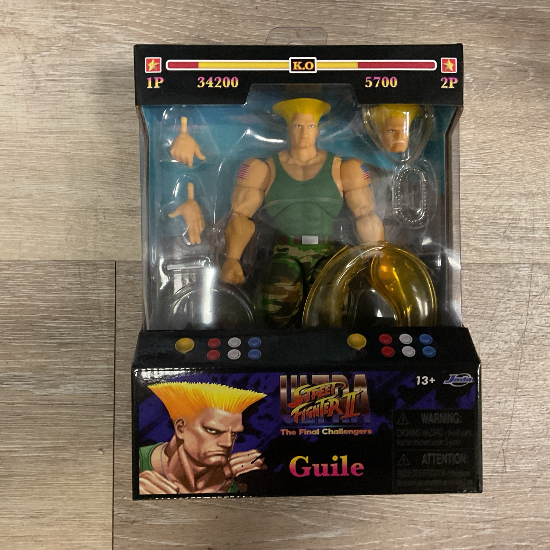 Ultra Street Fighter II Guile 6-Inch Scale Action Figure Jada Toys ...