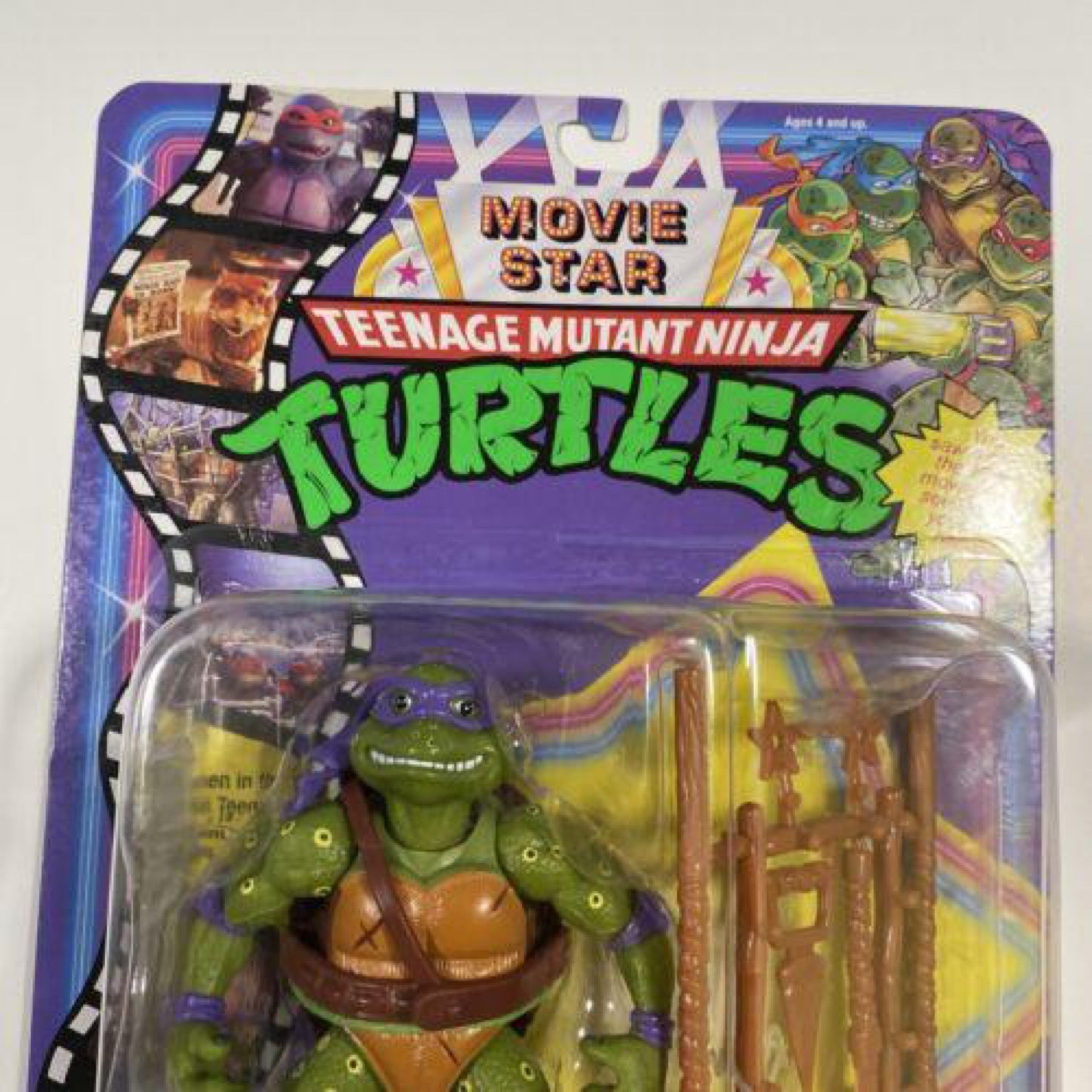 PlayMates TMNT Movie Star Retro Classic Donnie Donatello 2023 | Hidden ...